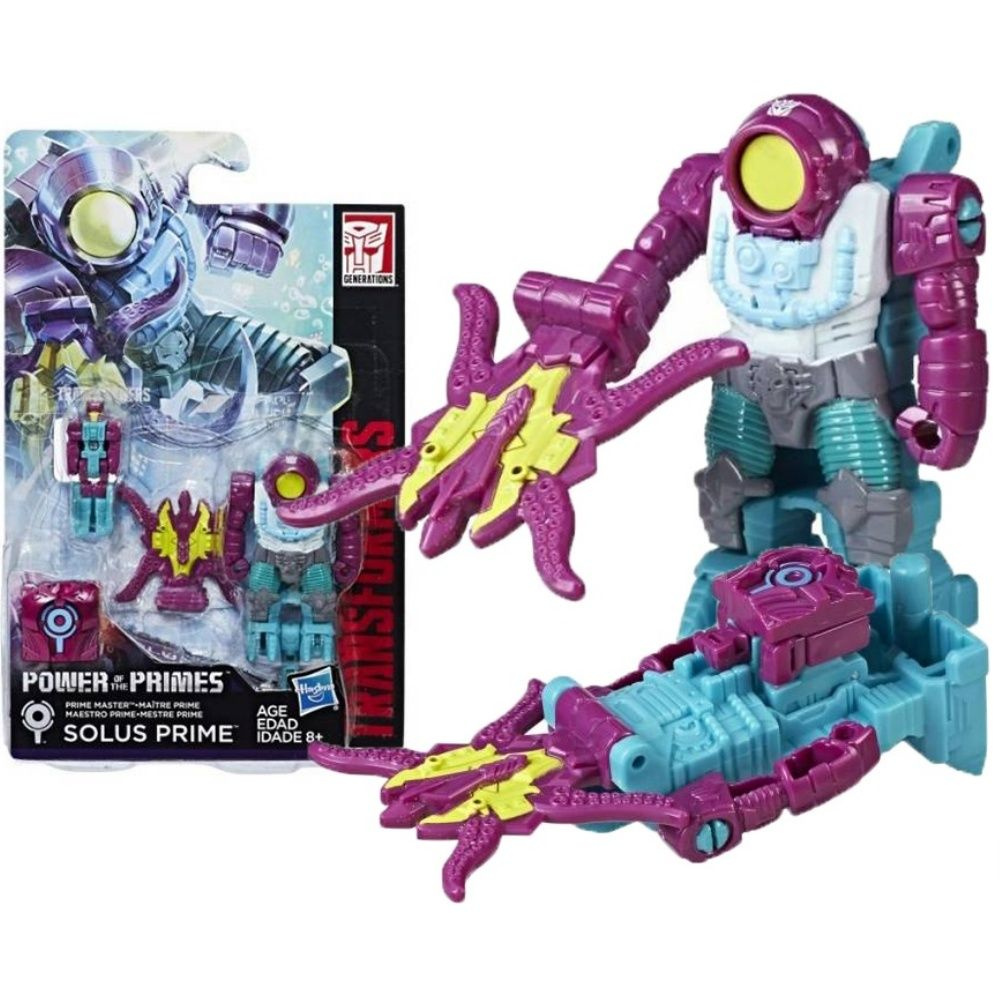 трансформеры Hasbro игрушка Power Of The Primes Solus Prime 8cm 5cm