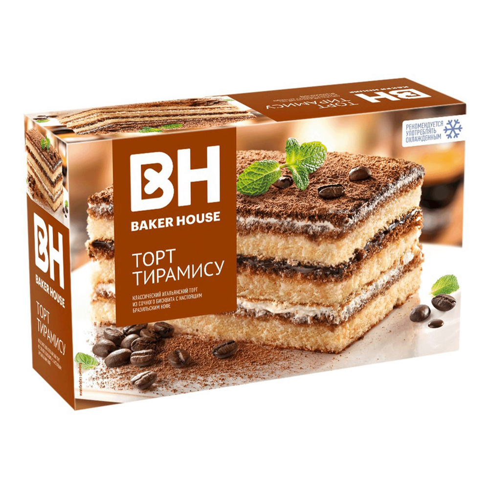 Baker House Торт бисквитный Тирамису 350 г, 1 уп - купить с доставкой ...