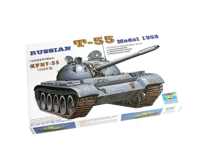 Trumpeter 1/35 00342 Русский Т-55 обр., 1958 г. Танки купить на OZON по низкой цене (1544801932)