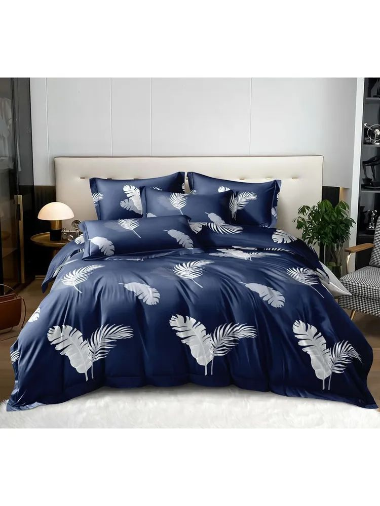 Комплект постельного белья Белое Золото Евроевро полисатин , наволочки ...