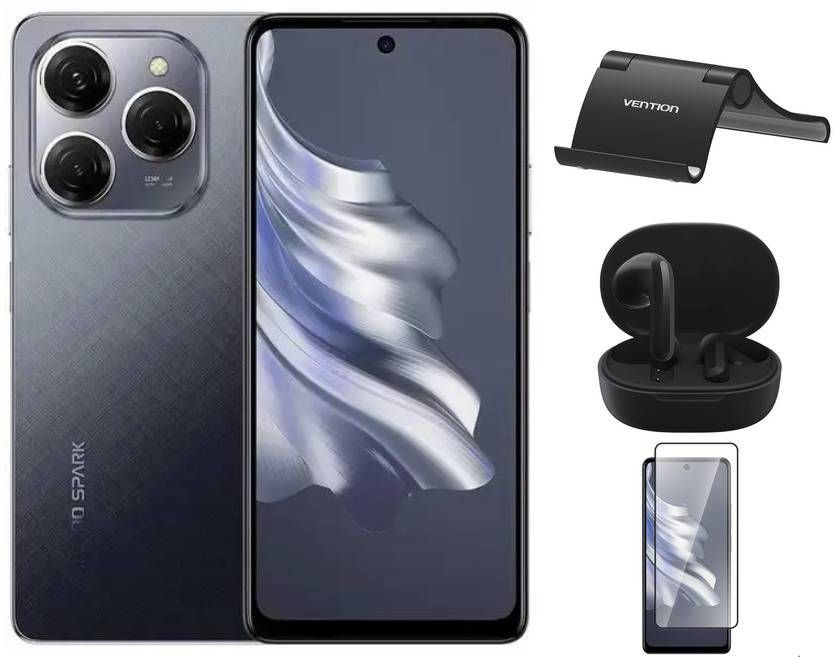 Смартфон Tecno Spark 20 Pro KJ6 + наушники + комплект аксессуаров ...
