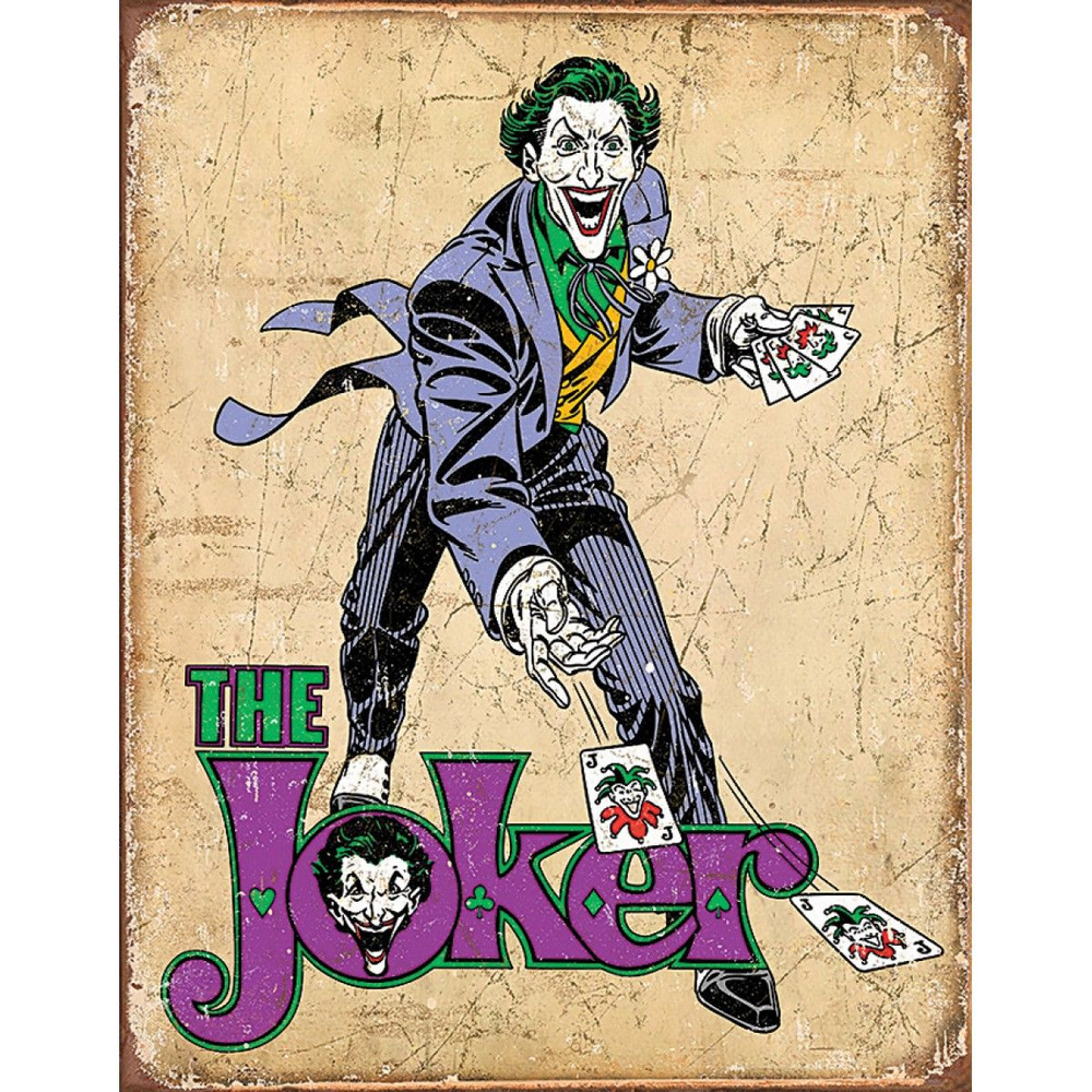 Жестяная табличка Desperate Enterprises Tin Signs DC Comics - The Joker ...