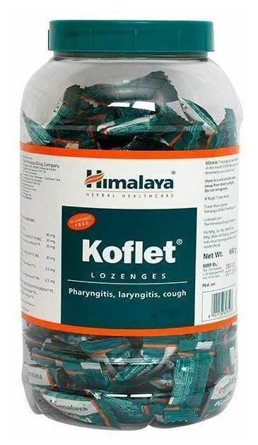 Himalaya Herbal Koflet Леденцы от кашля / Кофлет 200 шт купить на OZON ...