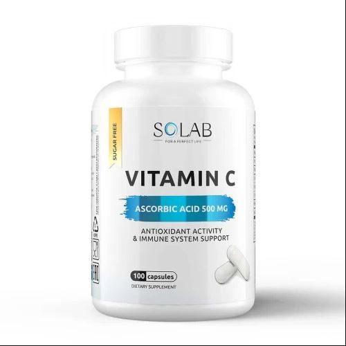 SOLAB / Витамин С в капсулах, 500 мг. 100 капсул - купить с доставкой по выгодным ценам в ...