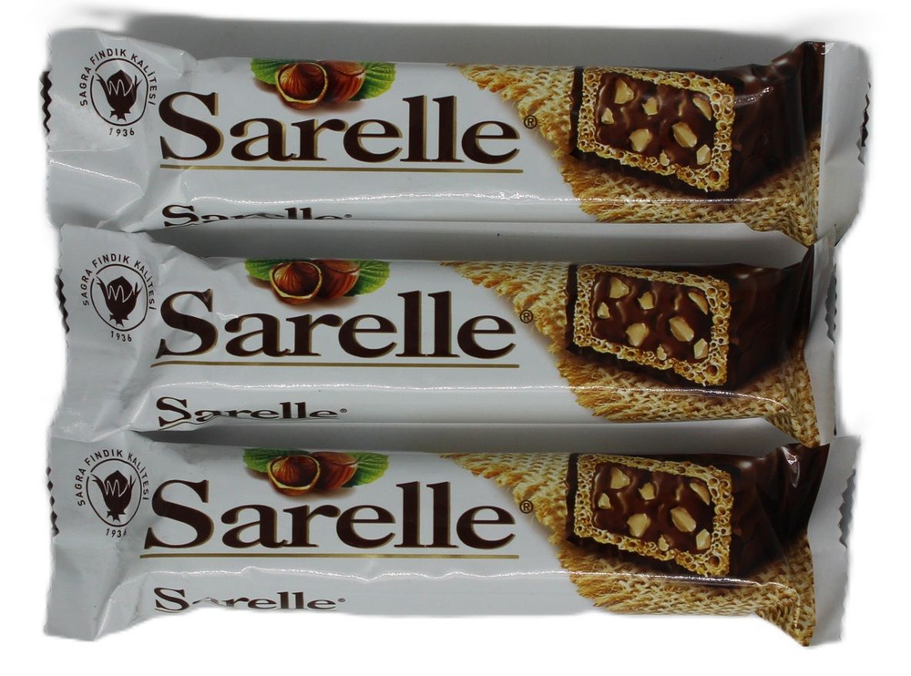 Sarelle Sutlu Findikli Gofret Вафли покрытые молочным шоколадом 3шт по ...