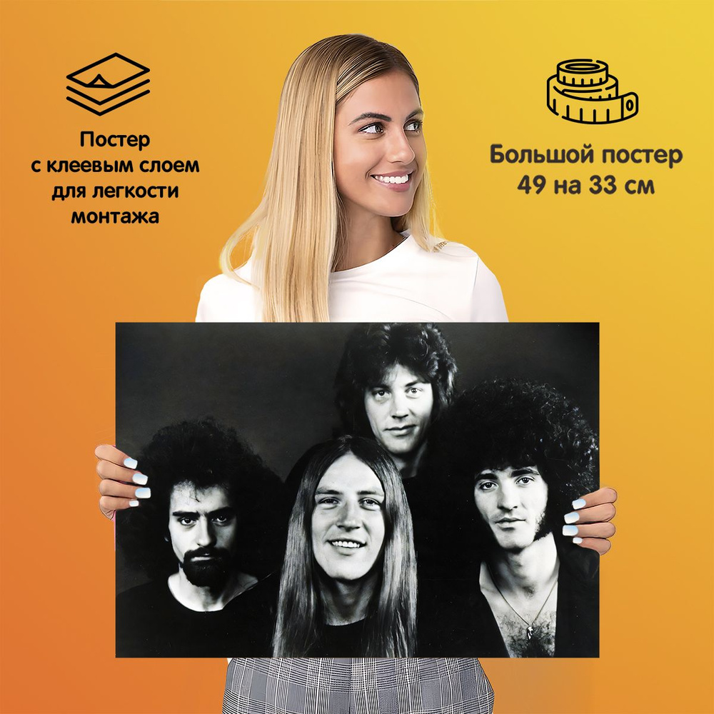 Постер Подарки в сердечко Арт, Аниме группа Grand Funk Railroad, 49 33 ...