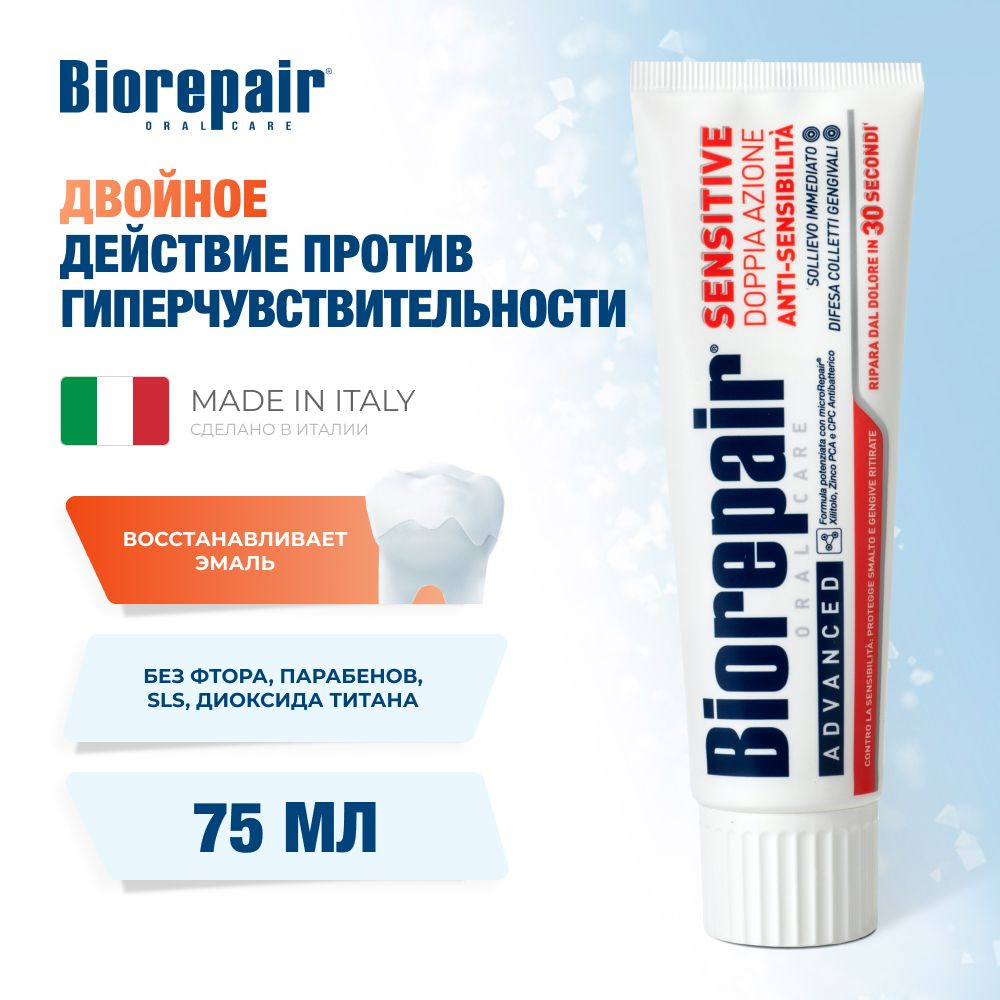 Зубная паста Biorepair Sensitive Double Action против ...