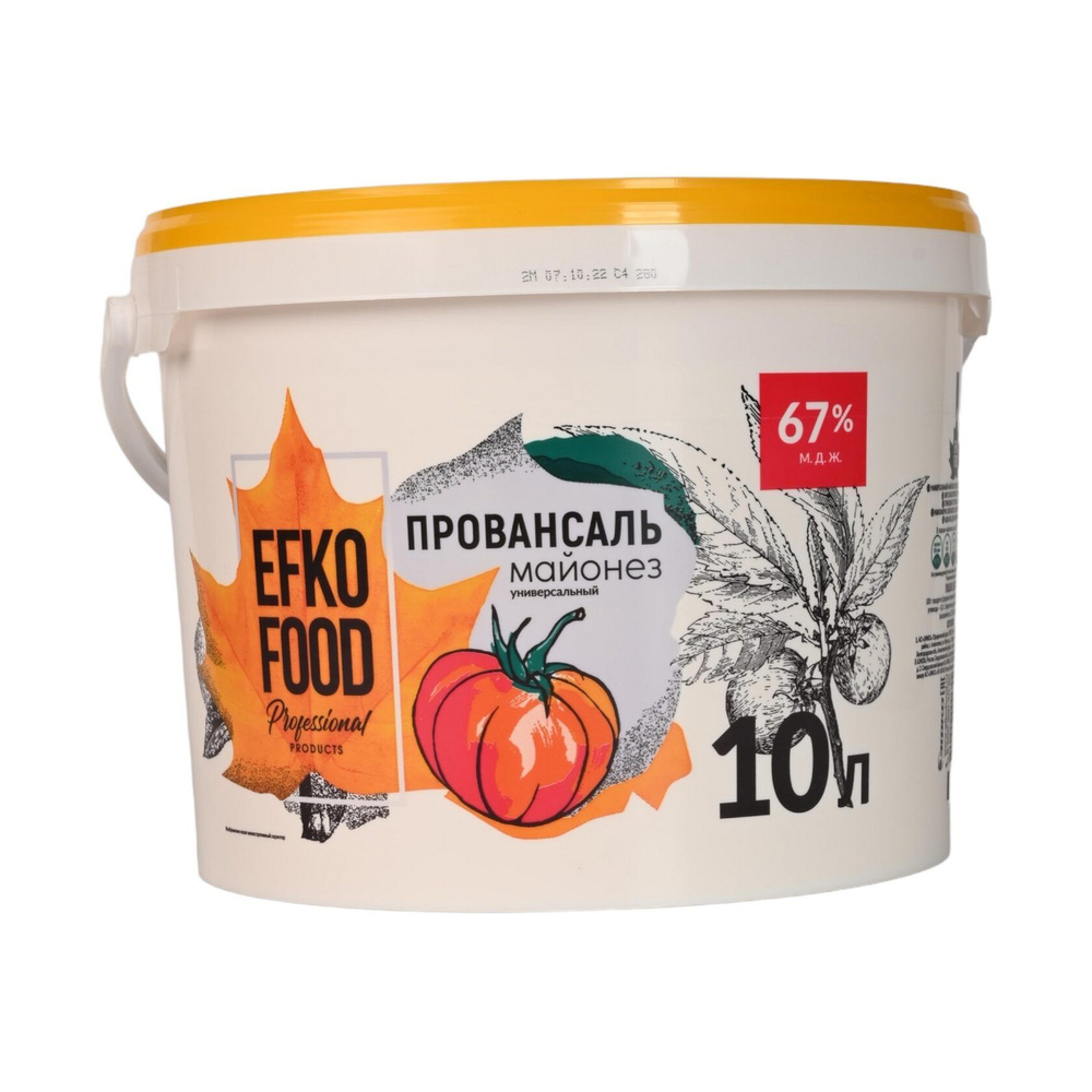 Майонез Efko Food Professional 67%, 10л купить на OZON по низкой цене ...