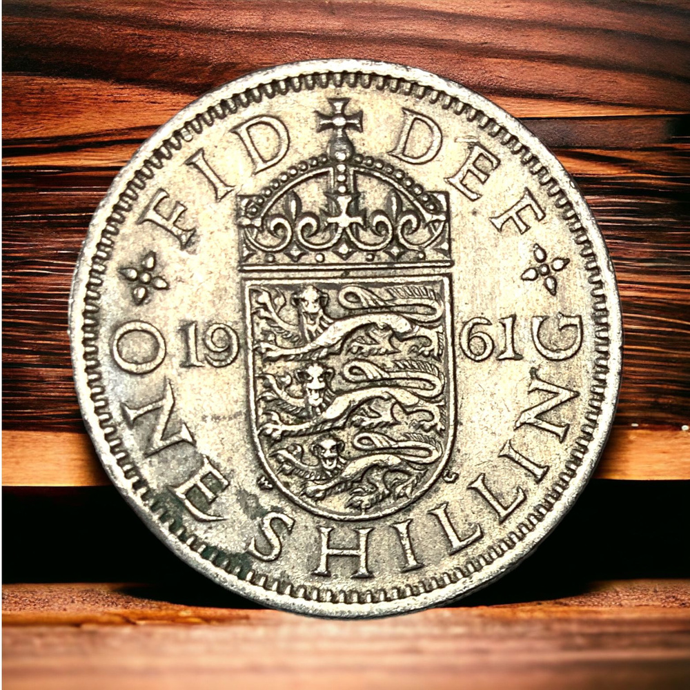 Монета Великобритания 1 шиллинг 1961 года. Елизавета II купить на OZON по низкой цене (3020229987)