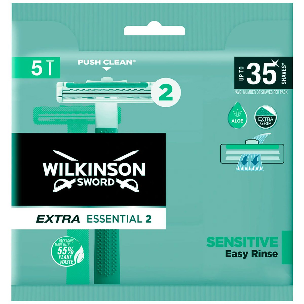 Wilkinson Sword Бритвы одноразовые EXTRA2 Essential Sensitive, 2-лезв ...