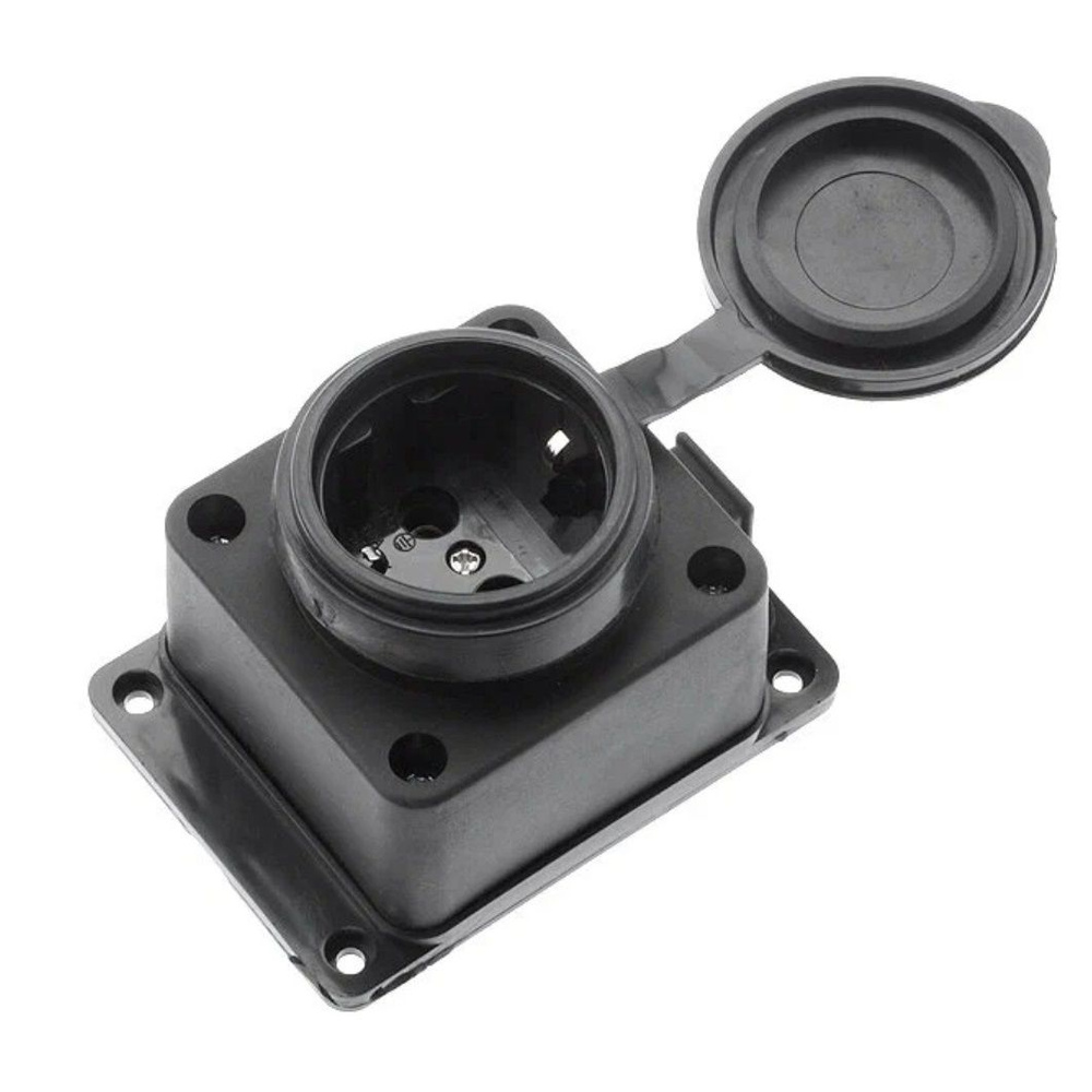 Розетка настенная с заглушкой каучук AM-K04 2Р+РЕ 16А 220В IP44 (ANDELI) купить на OZON по ...