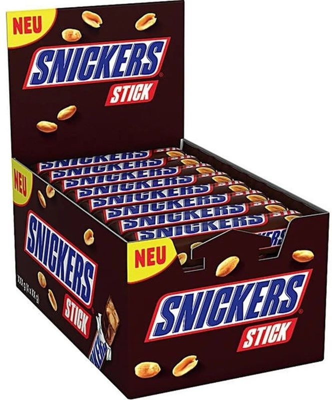 Батончик шоколадный Snickers Stick, 20г x 32 шт купить на OZON по ...