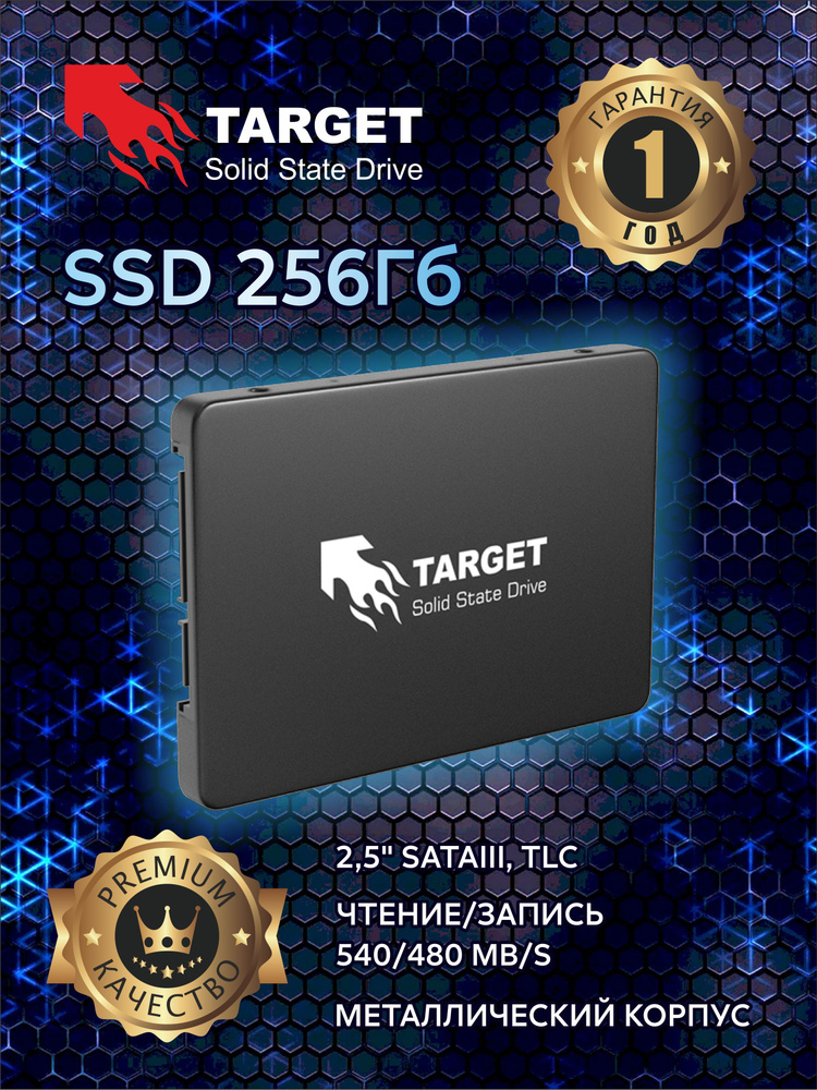 256 ГБ Внутренний SSD-диск TARGET TLC 3D NAND TS10 (TASSDAEFC-256G) купить c доставкой на OZON ...