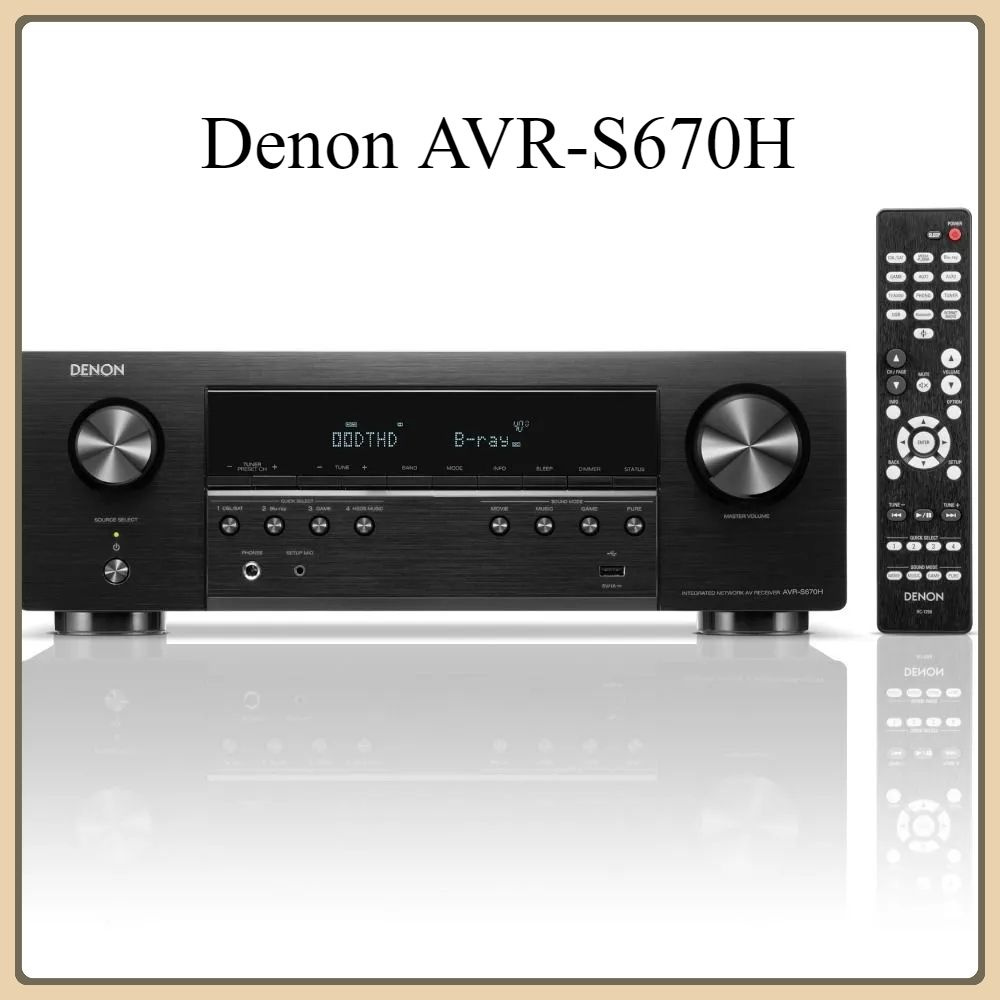 AV ресивер Denon AVR-S670H Black купить на OZON по низкой цене (1812309870)