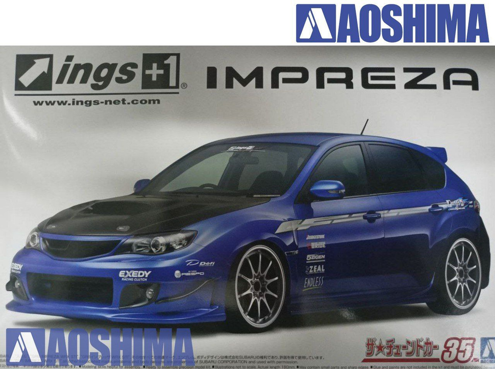 Сборная модель 1/24 Subaru Impreza WRX STI GRB ings купить на OZON по ...