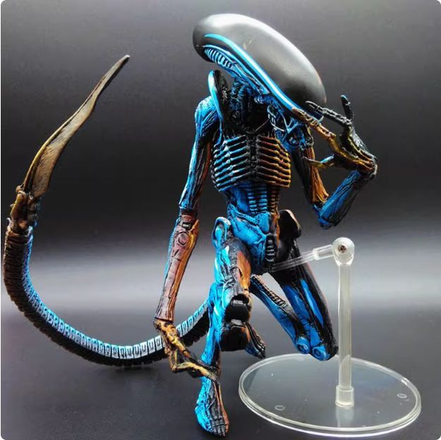 Фигурка NECA Alien Aliens Xenomorph Warrior Blue Predators Riple ...