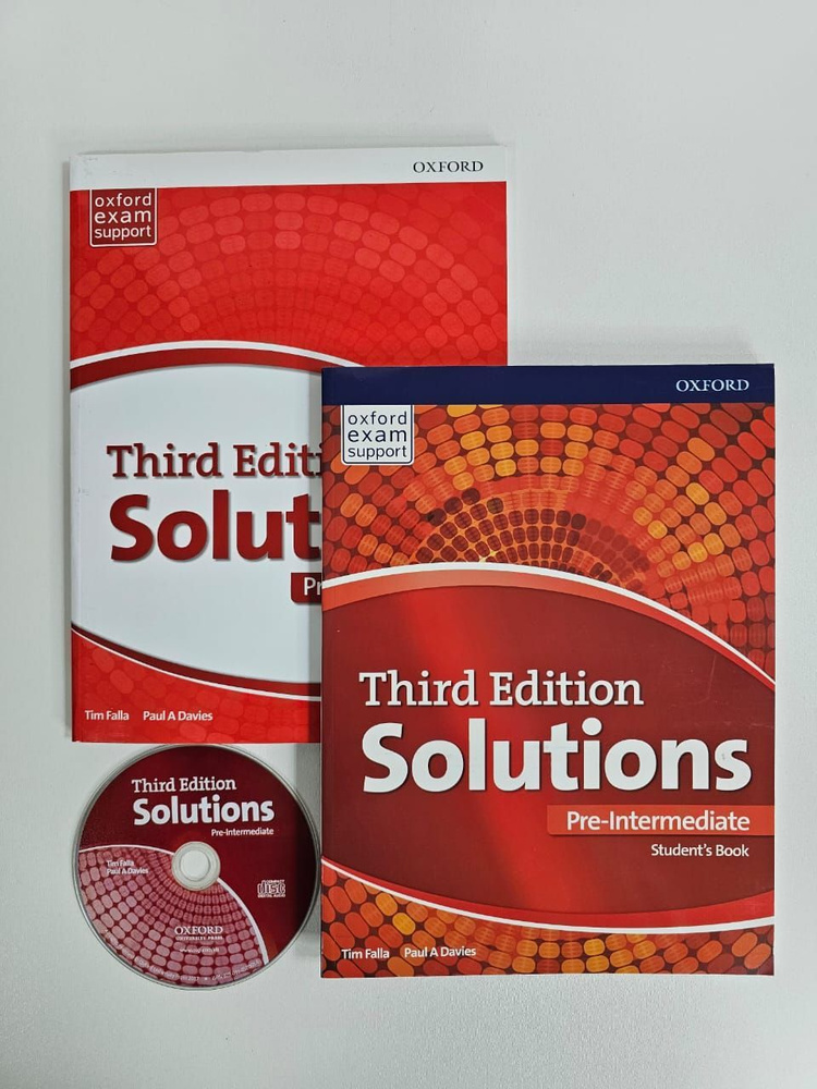 Solutions Pre intermediate Third Edition. КОМПЛЕКТ: Учебник + Рабочая ...