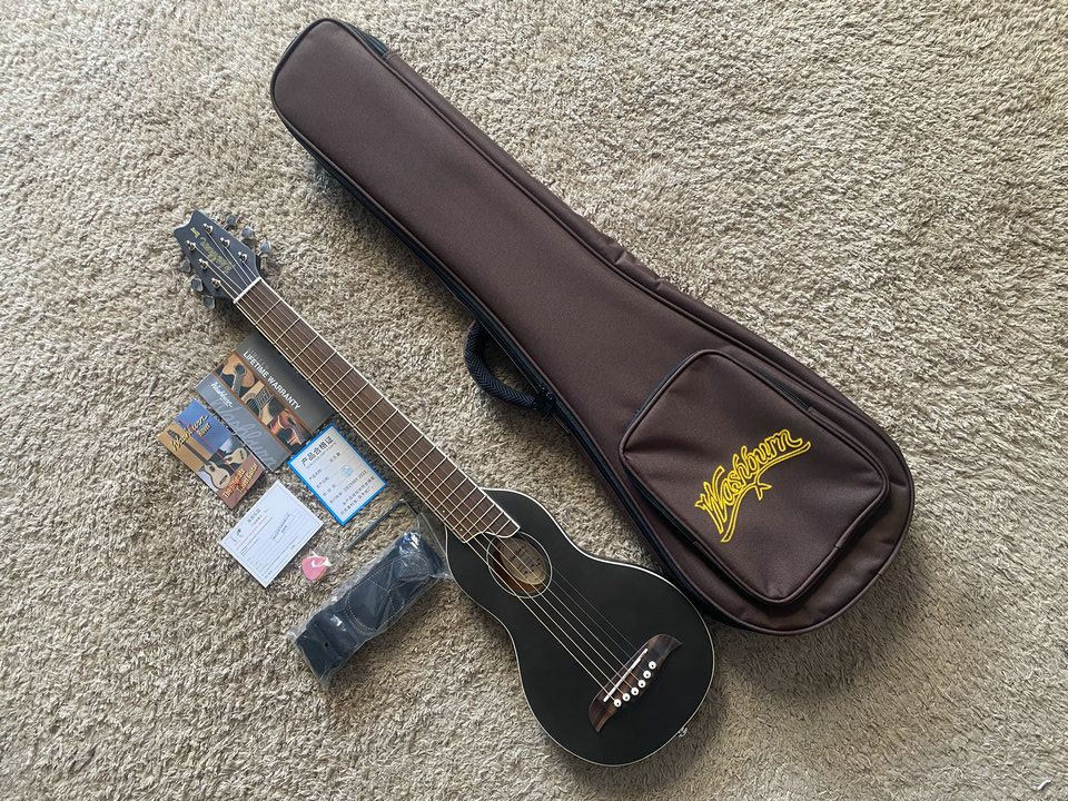 Одноплатная дорожная деревянная гитара Washburn 34inch Yunshun Wood, голосовая гитара с ...