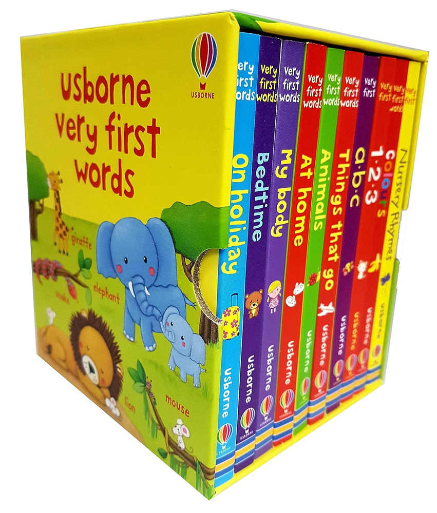 Usborne Very First Words collection 10 Books Box Set / Набор книг для ...