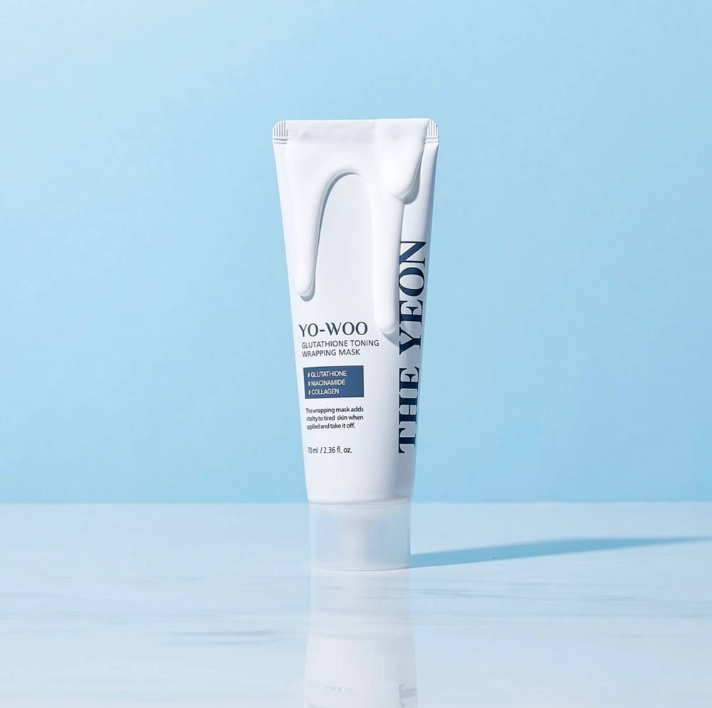 The Yeon Маска-пленка выравнивающая тон кожи + кисть Yo-woo glutathione ...