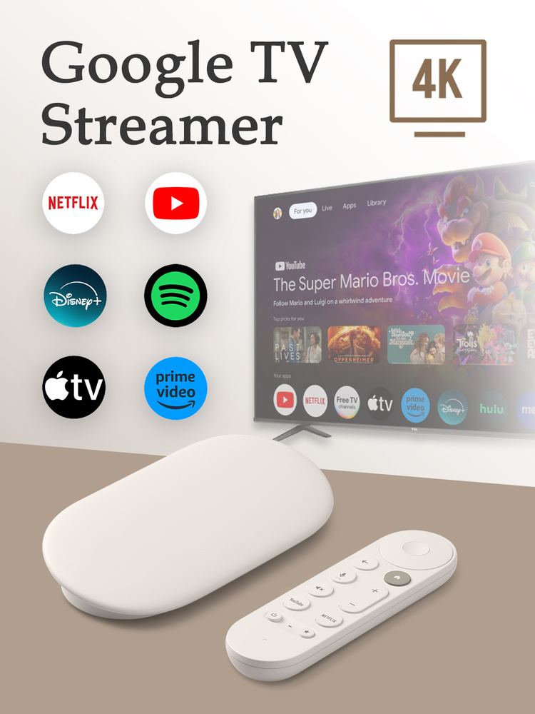 Google Медиаплеер Google Streamer 4k 4 /32 ГБ купить на OZON по низкой ...
