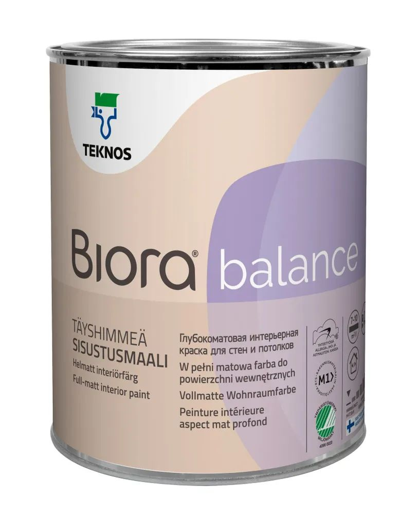 Текнос Биора Баланс/ Teknos Biora Balance, RAL 6010, 0.9л База BC ...