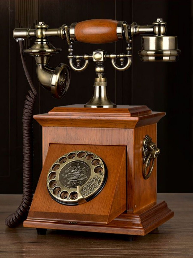 Европейский винтажный проводной телефон, простое домашнее использование ...