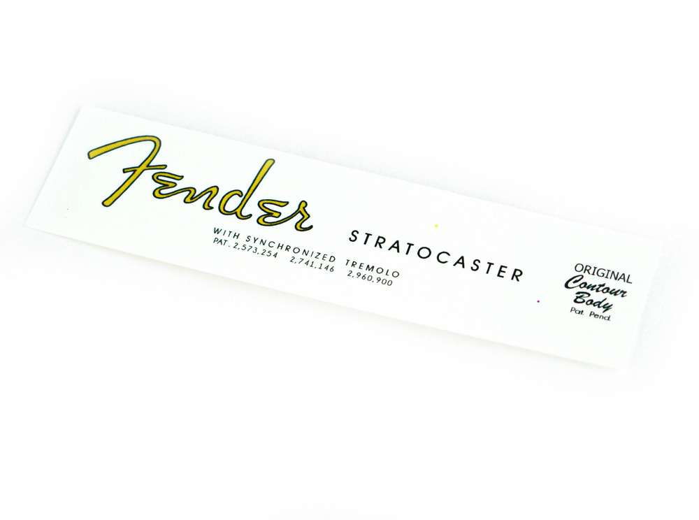 Наклейка декаль на голову грифа гитары "Fender Stratocaster 1962-1963" Струнки.ру купить на OZON ...