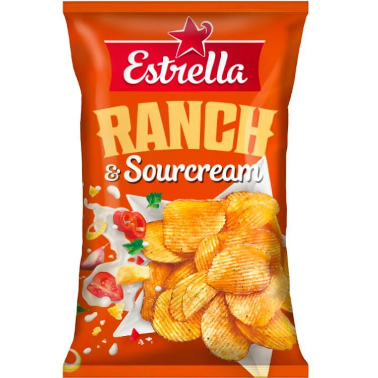 Картофельные чипсы Estrella Ranch-Sour Cream 275 г, Финляндия купить на ...