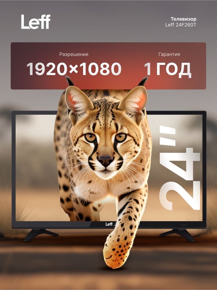 Leff Телевизор 24F260T 24" Full HD, черный матовый купить на OZON по ...