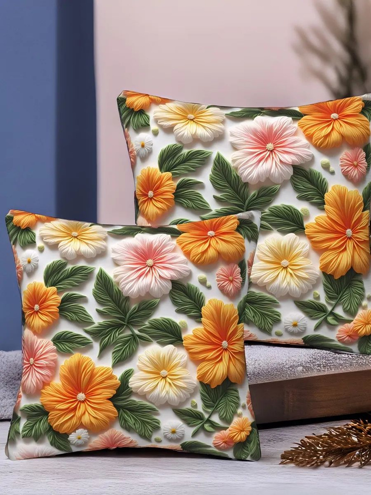 TIM market Наволочка, Полиэстер, 45x45 см 2шт купить на OZON по низкой ...