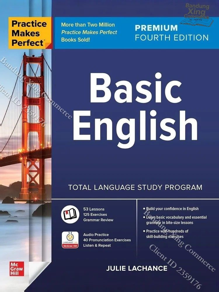 Бумажные книги/ /Practice Makes Perfect Basic English, Premium Fourth Edition (Julie Lachance ...