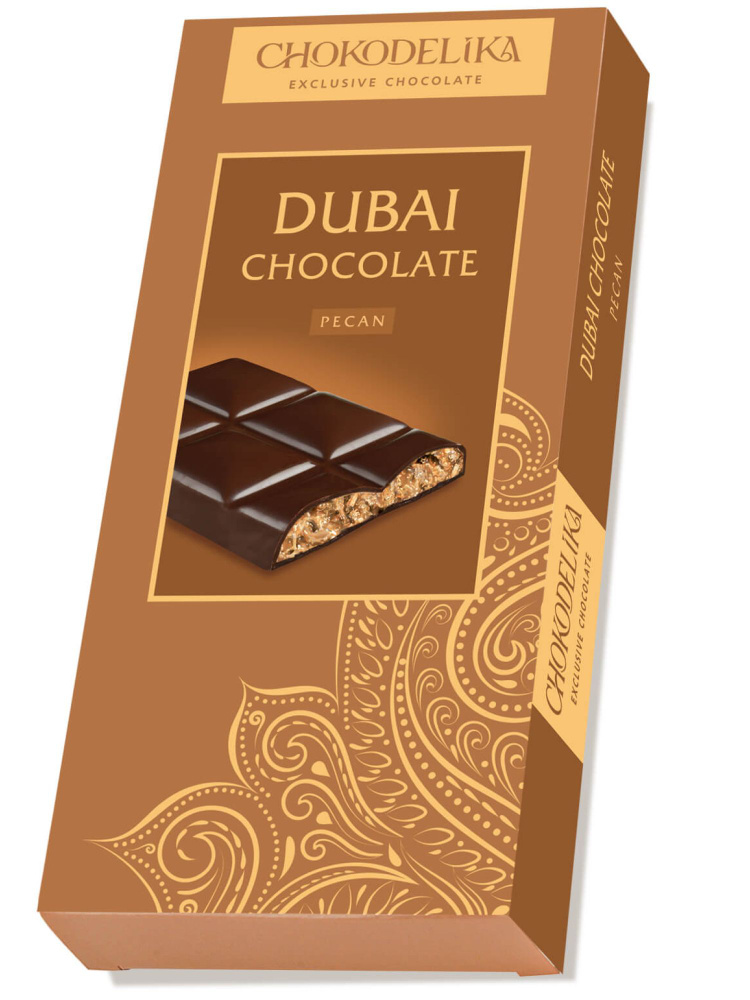 Chokodelika Дубайский темный шоколад с пеканом премиальный Dubai Pecan ...