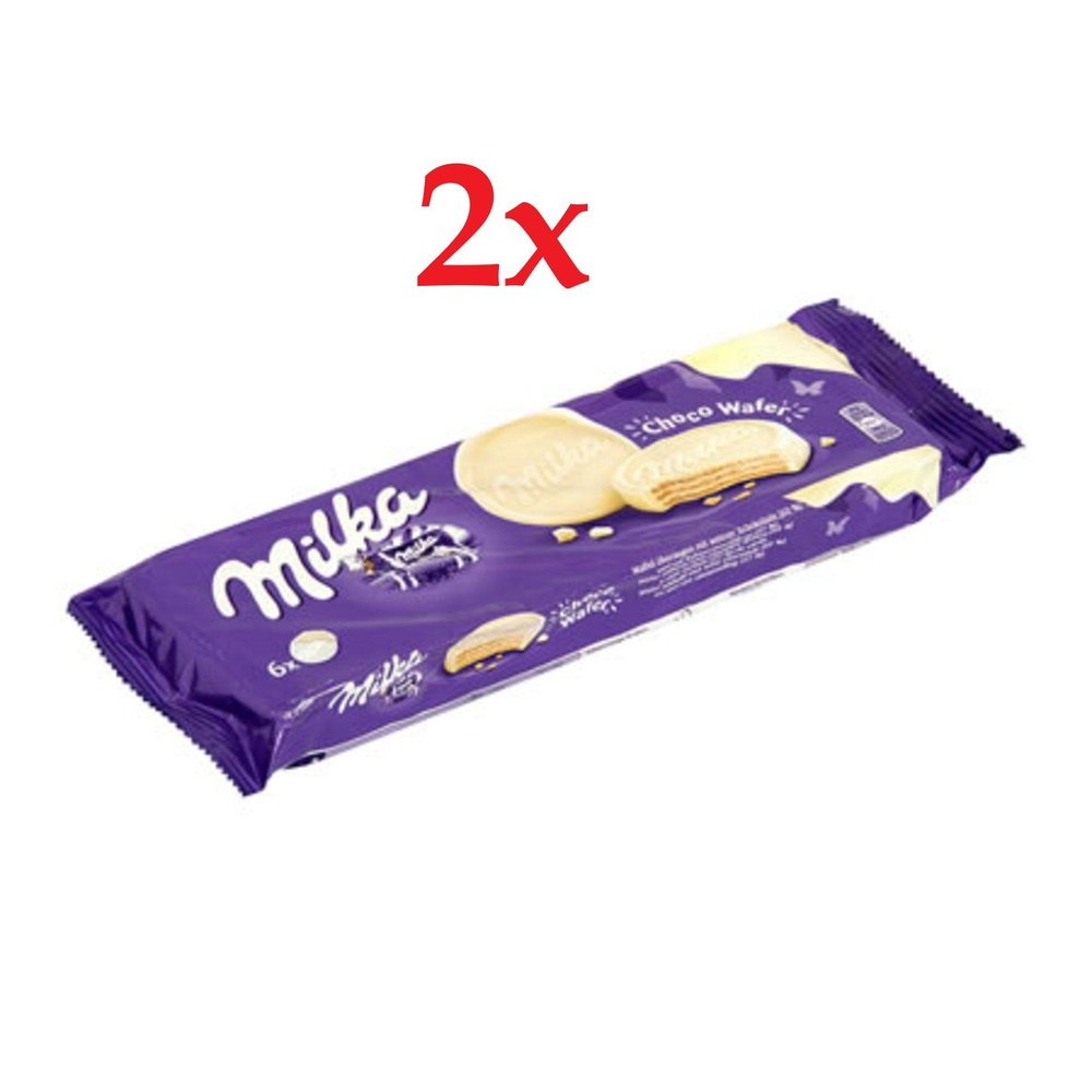 Milka Choco Wafer White Chocolate 180 G x 2 - печенье купить на OZON по ...
