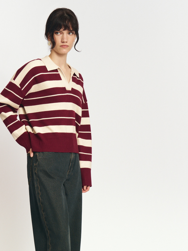 Джемпер Женский Zolla бордовый Вискоза, Полиэстер, размер 44 Длинный Китай купить c доставкой на ...