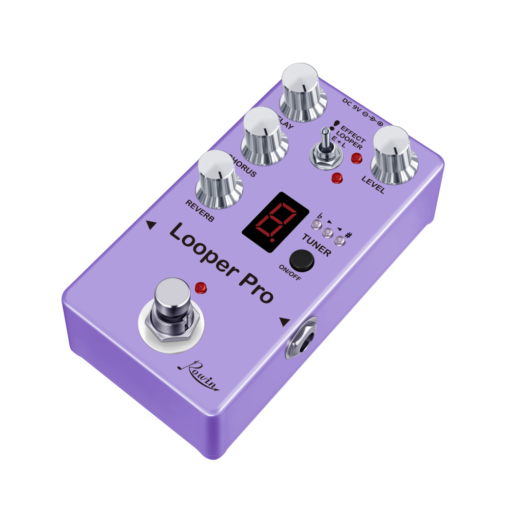 ROWIN RE-05 LOOPER PRO Педаль цифрового эффекта с ревербным эффектом ...