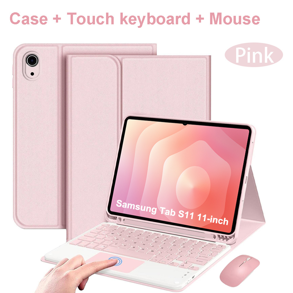 Чехол для Samsung Galaxy Tab S11 11 дюймов, Русская Bluetooth-клавиатура Samsung S11 (SM-X730/SM ...