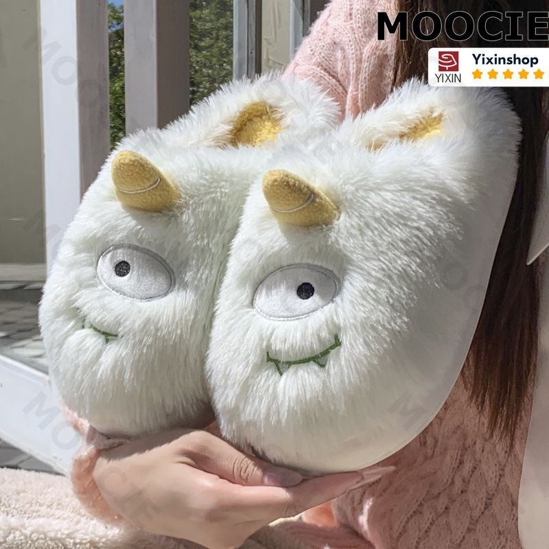 Тапочки Женский, Мужской MOOCIE, размер 36, 37 зеленый Бахрома, Кружево Круглый нос, Толстая ...