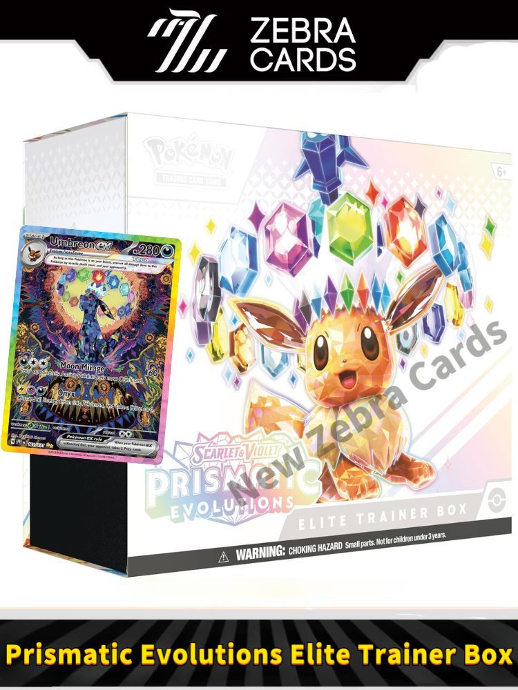 Покемон Любимая открытка POKEMON PTCG Prismatic Evolutions Elite Trainer Box(Английский) купить ...