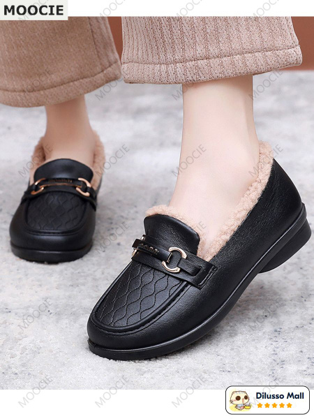 Мокасины Женский MOOCIE черный, размер 38 Без застёжки Демисезон купить c доставкой на OZON по ...