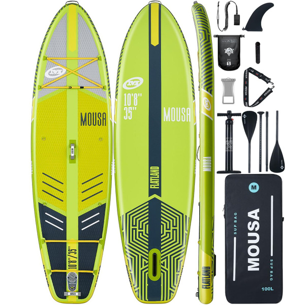 Надувная двухслойная SUP-доска MOUSA Full Eva YELLOW 10'5"x35"x6" 320*88*15 CM / комплект STD ...