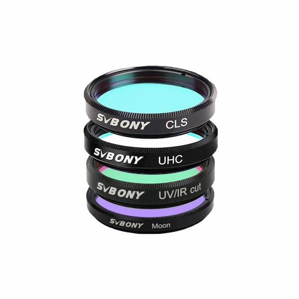 Набор фильтров SVBONY 1.25'' UHC + CLS + Moon + UV/IR Cut для глубокого неба визуальной ...