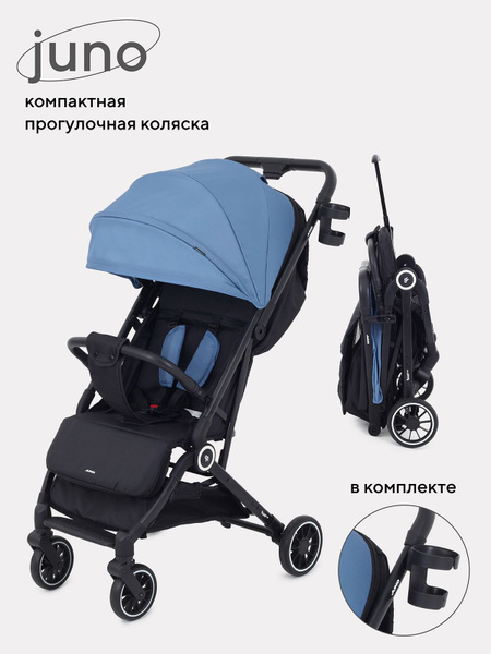 Коляска Rant basic Juno легкая прогулочная детская для прогулок и путешествий, Blue купить на ...