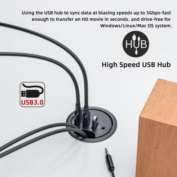 USB 3.0 4-портовый концентратор / зарядное устройство BC 1.2 USB с ...