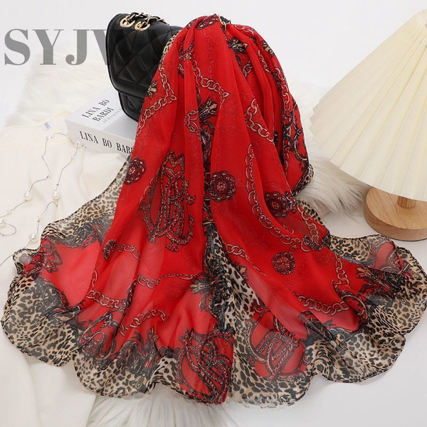 Шарф палантин SYJWY шарф шифоновый женский купить на OZON по низкой цене (1924710287)