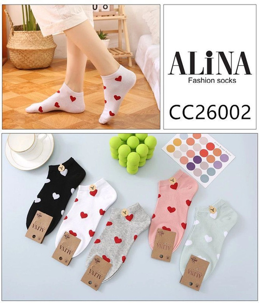 Носки Женский Alina, размер 36, 37 Хлопок На любой сезон черный, серый Повседневный Китай купить ...