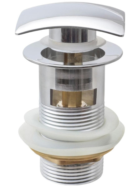 Выпуск - донный клапан автомат MPF с переливом для раковины 1 1/4" х 32 мм, клик-клак нажимной ...