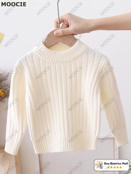 Свитер Девочки, Мальчики MOOCIE бежевый Лавсан, размер 80 Без застежки Длинный Китай купить c ...