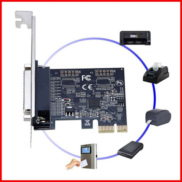 Параллельный порт DB25 25PIN PCIe Riser Card LPT для подключения ...