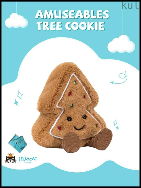 2025 new styleМягкая игрушка JELLYCAT,Amuseables Tree Cookie 10cm ...